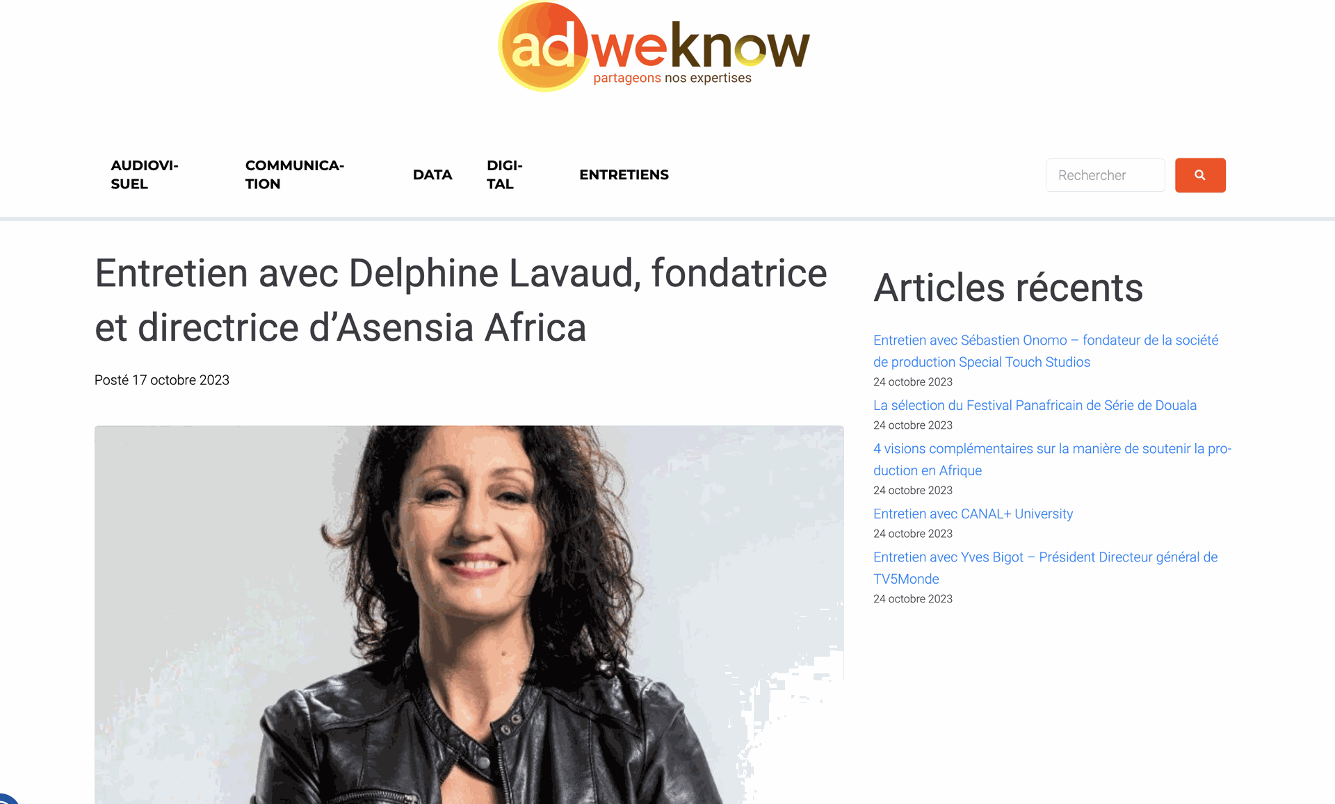 AdWeKnow Met en Lumière Delphine Lavaud, la Visionnaire derrière Asensia Africa | Asensia-Africa